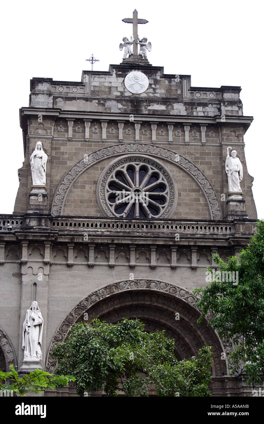 Philippines Manila, Manila Cathedral, Intramuros Stock Photo - Alamy