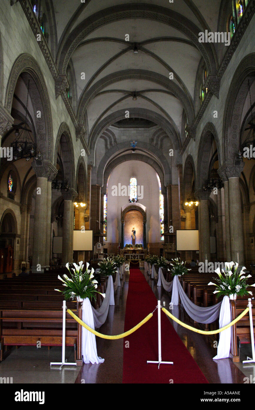 Philippines Manila, Manila Cathedral, Intramuros Stock Photo - Alamy