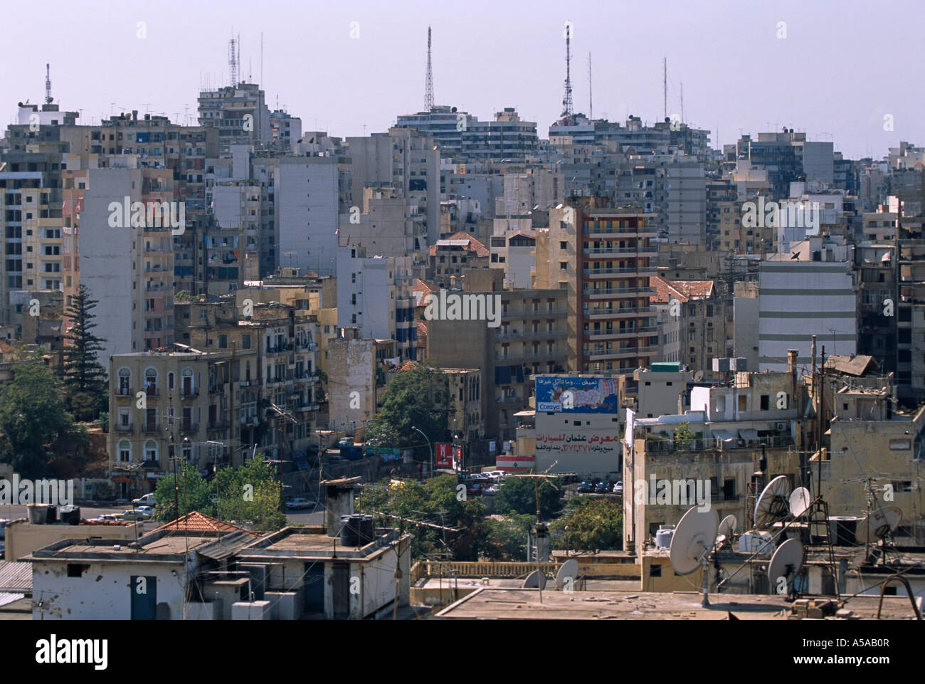 An overview of downtown Beirut Lebanon Stock Photo - Alamy