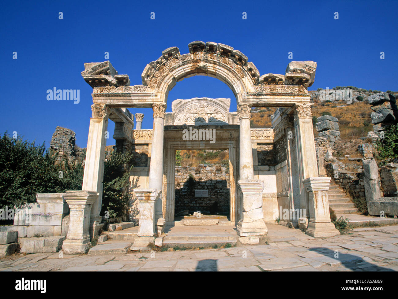 Temple of Hadrian, Ephesus, Turkey Stock Photo - Alamy