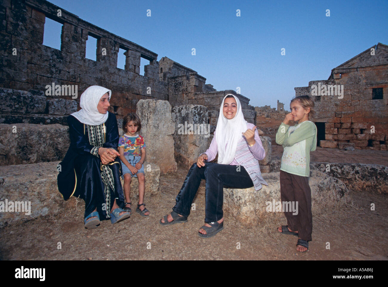The remains of the ancient Byzantine structure in Aleppo Syria Stock ...