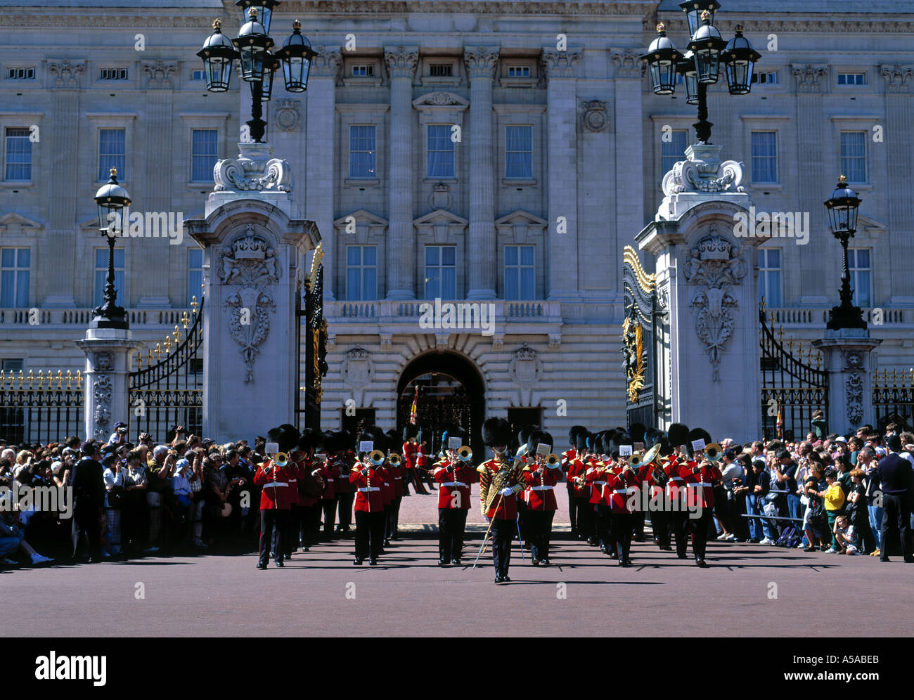 Changing of the Guard, Buckingham Palace, London, England Stock Photo ...