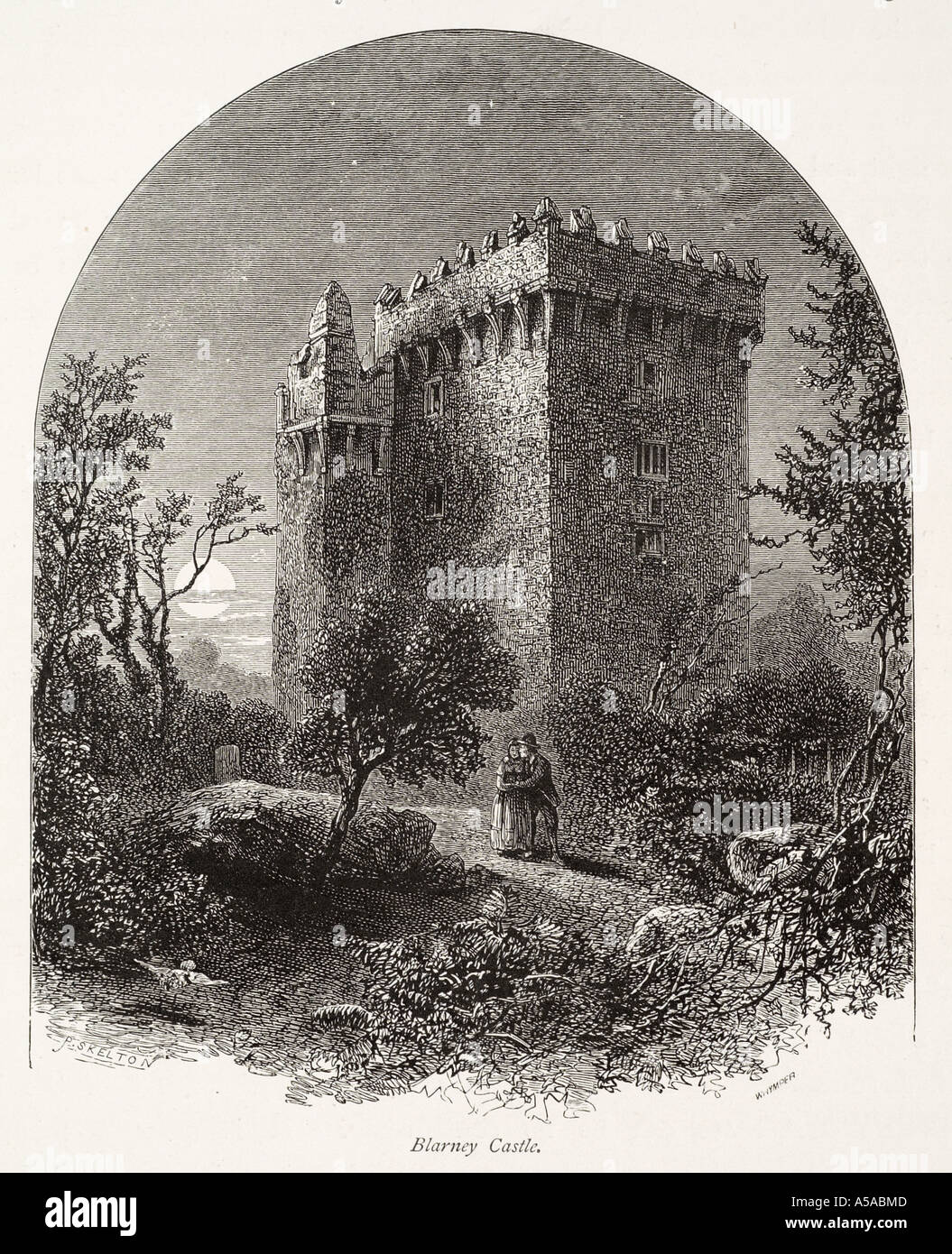 Blarney castle co cork fort fortress romantic kiss gift tradition stone ...
