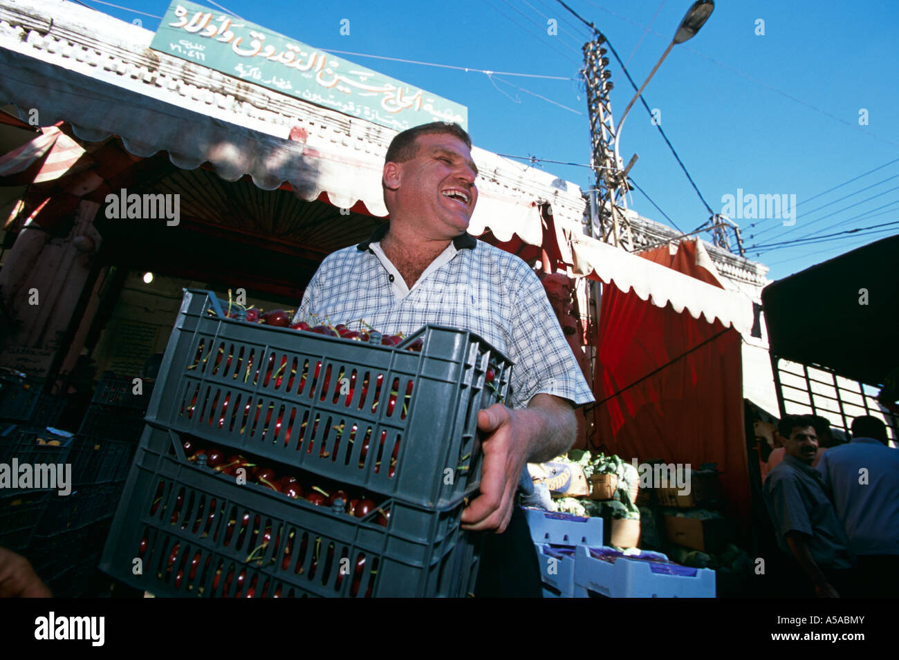 A fruit market in Nabatiye Lebanon Stock Photo - Alamy
