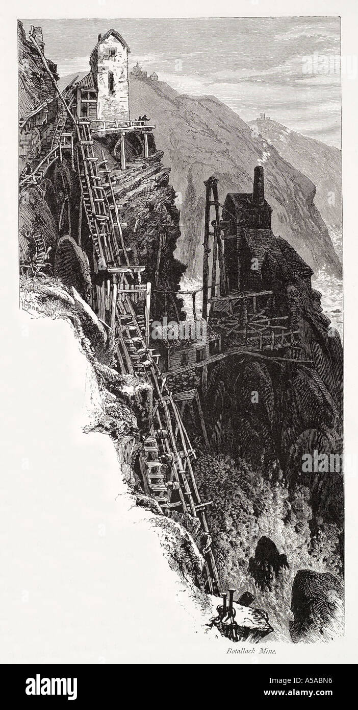 Tin mine cornwall 1800 hi-res stock photography and images - Alamy