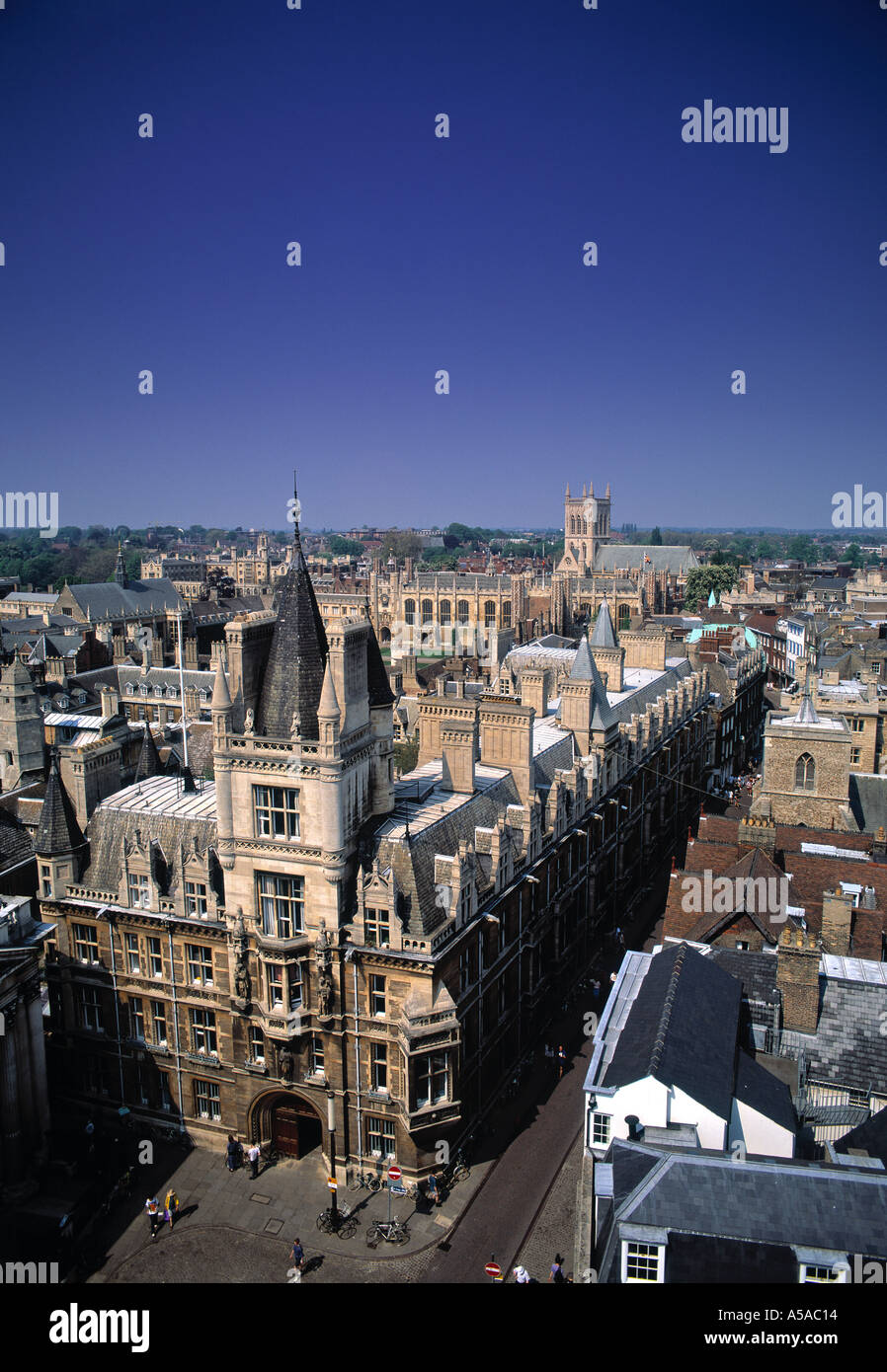 View over Cambridge, England Stock Photo - Alamy