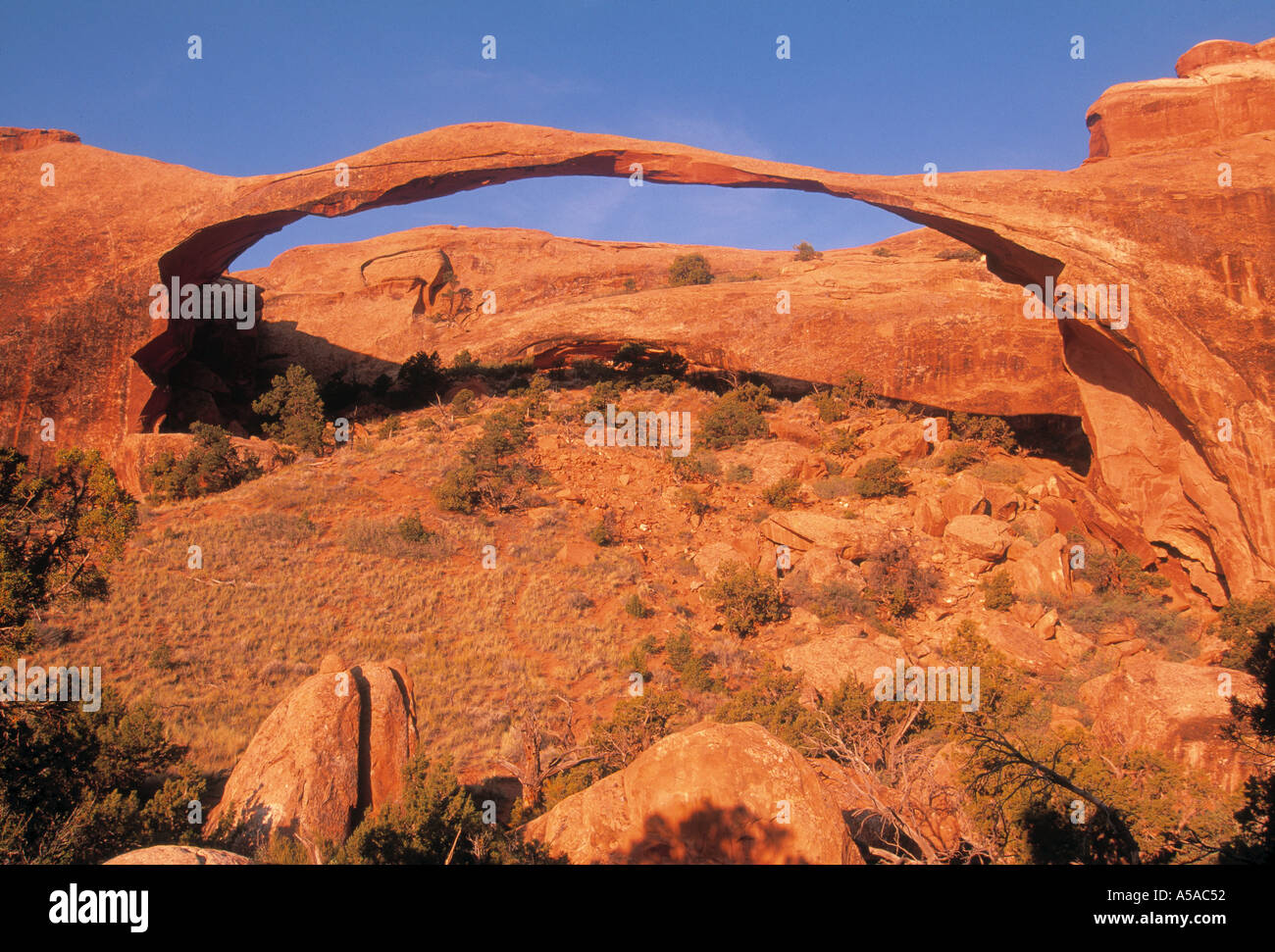 Landscape Arch, Arches Nat. Park, Utah, USA Stock Photo - Alamy
