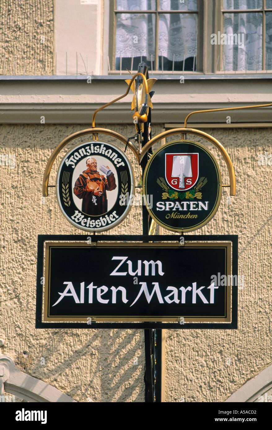 Pub Sign Munich Germany Stock Photo Alamy