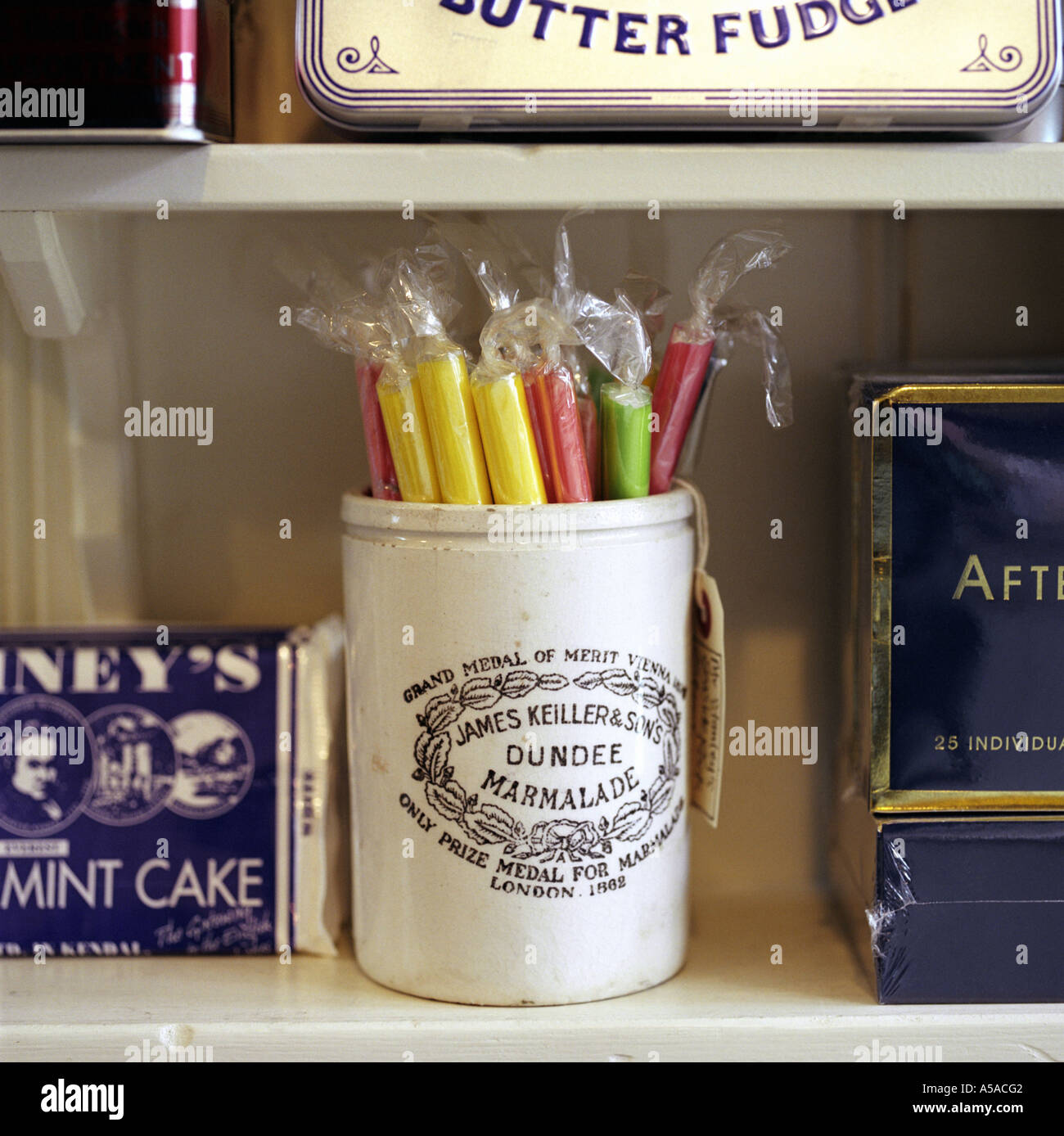 Old fashioned food packaging hi-res stock photography and images - Alamy