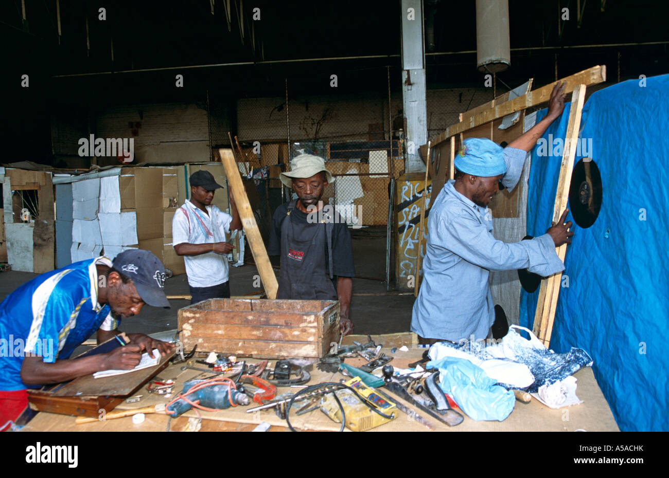Workers in Johannesburg South Africa Stock Photo - Alamy
