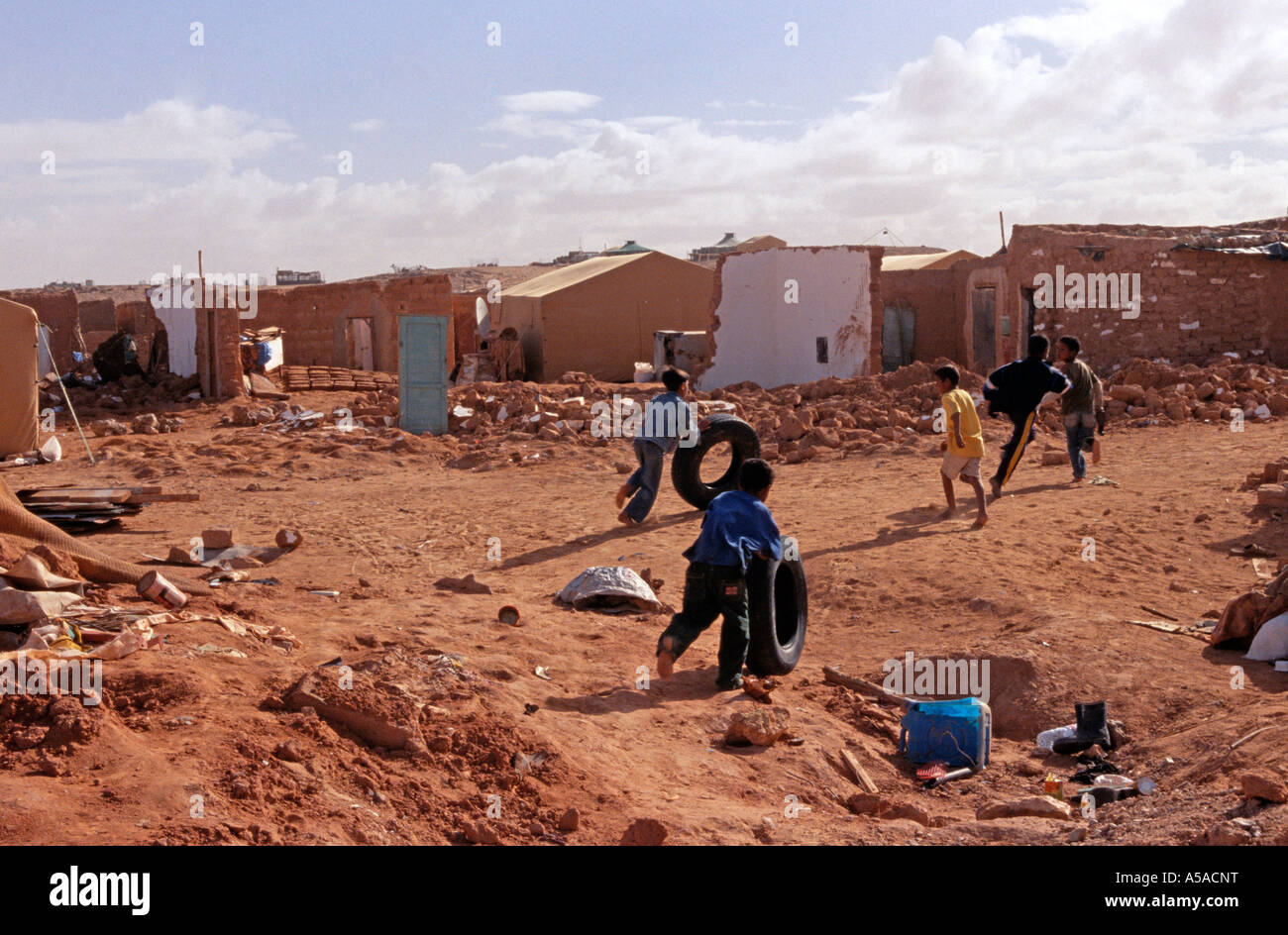 Children playing in destroyed hi-res stock photography and images - Alamy
