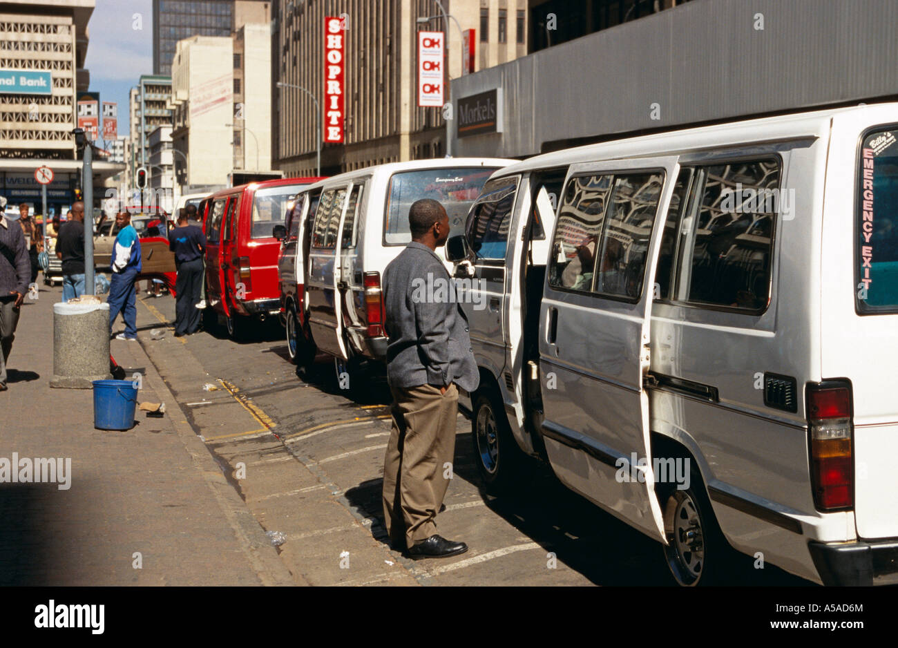 A street scene in Johannesburg South Africa Stock Photo - Alamy