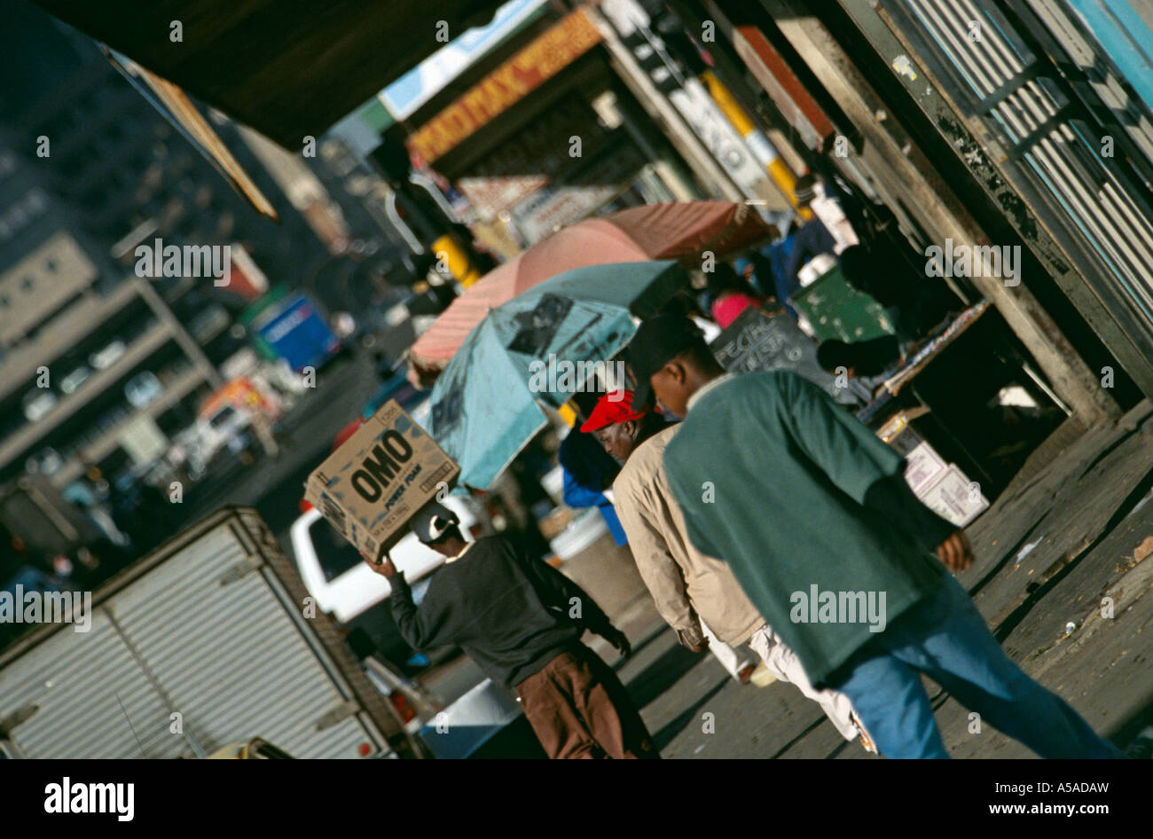 A street scene in Johannesburg South Africa Stock Photo - Alamy