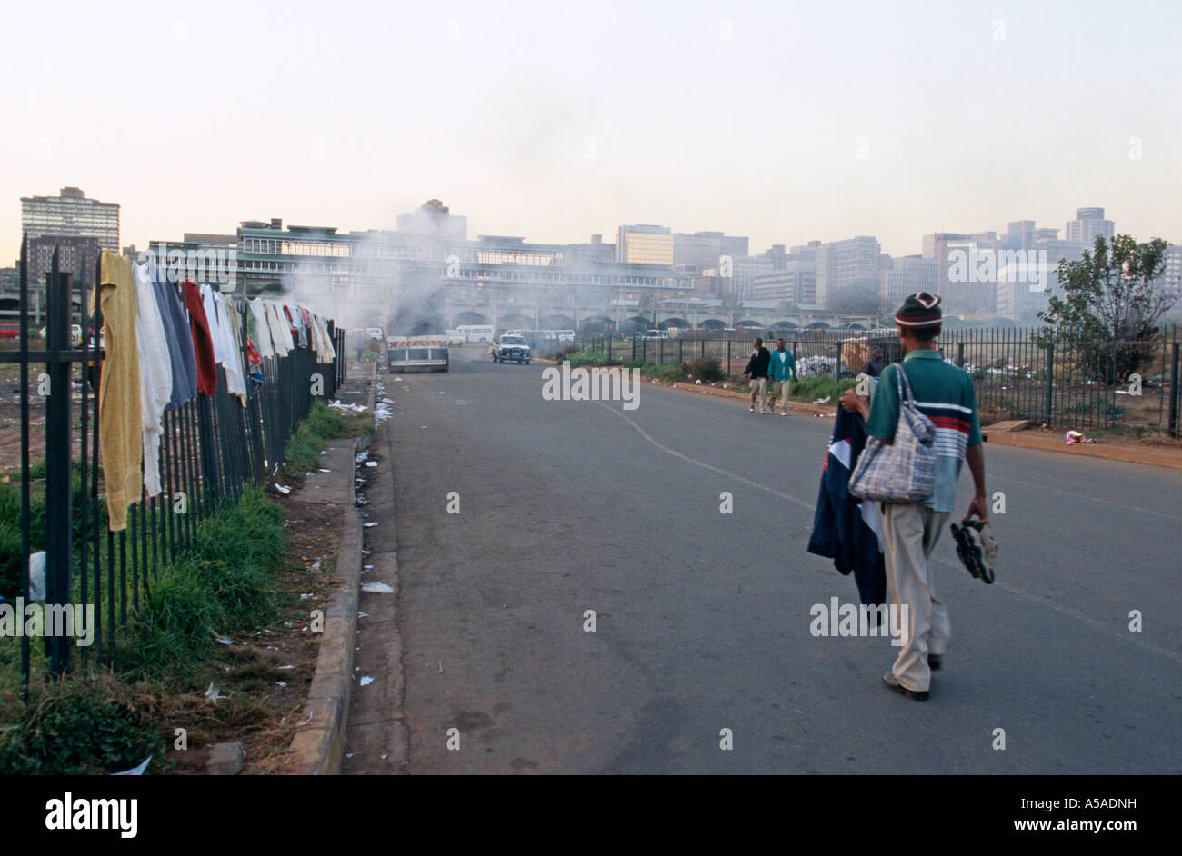 A street scene in Johannesburg South Africa Stock Photo - Alamy