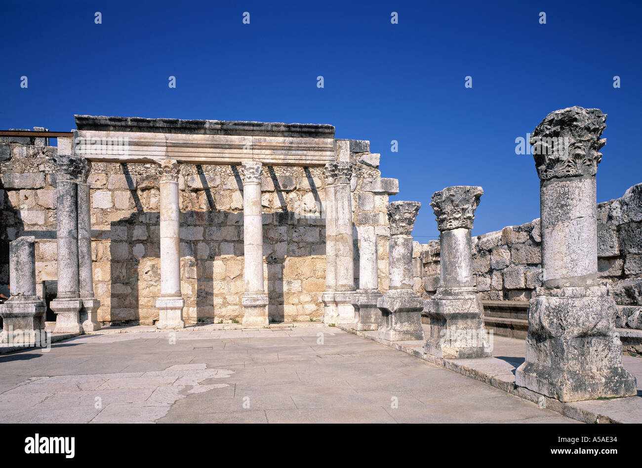Synagogue, Capernaum, Galilee, Israel Stock Photo - Alamy