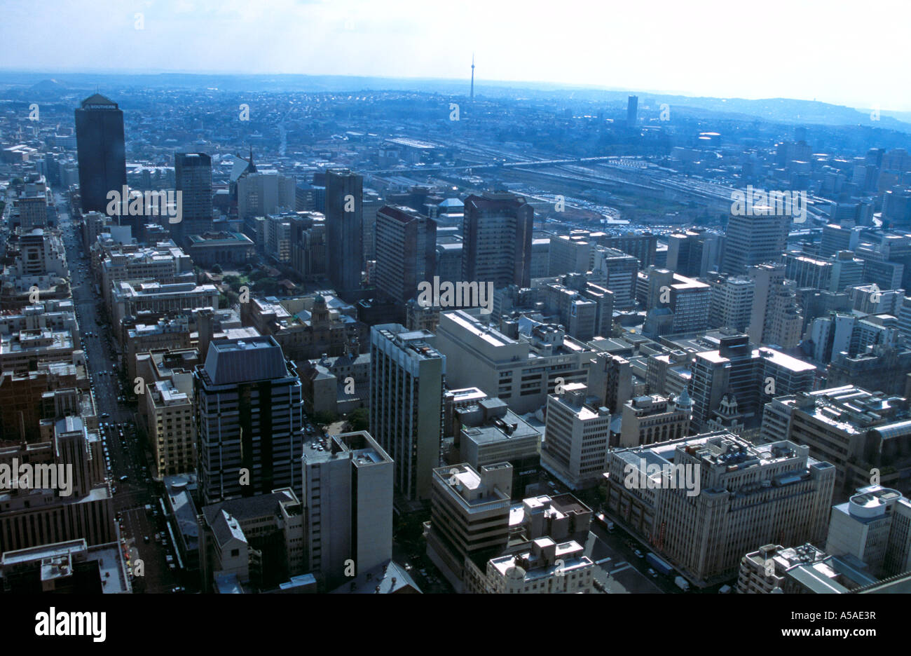 An aerial view of the city of Johannesburg South Africa Stock Photo - Alamy