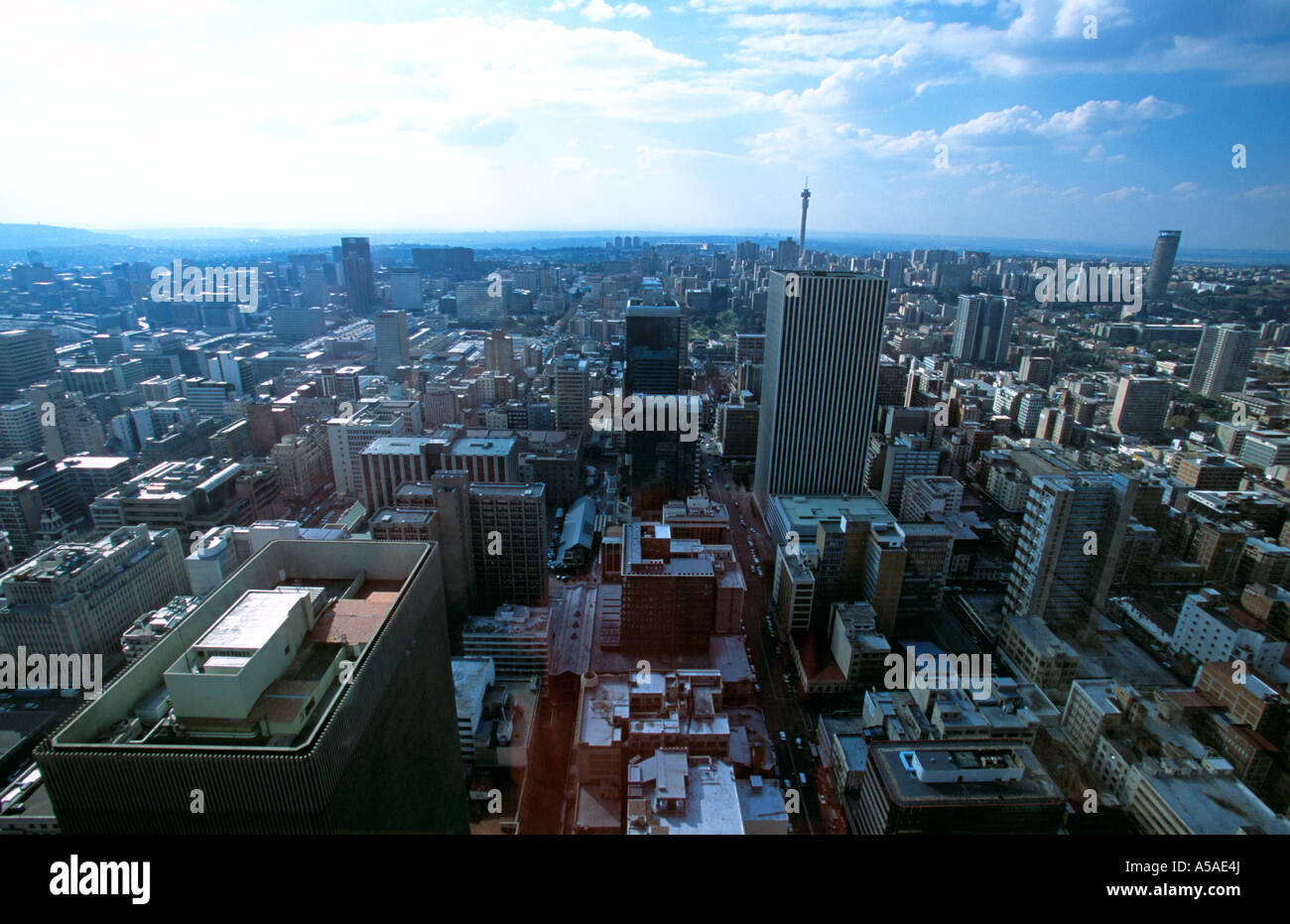An aerial view of the city of Johannesburg South Africa Stock Photo - Alamy