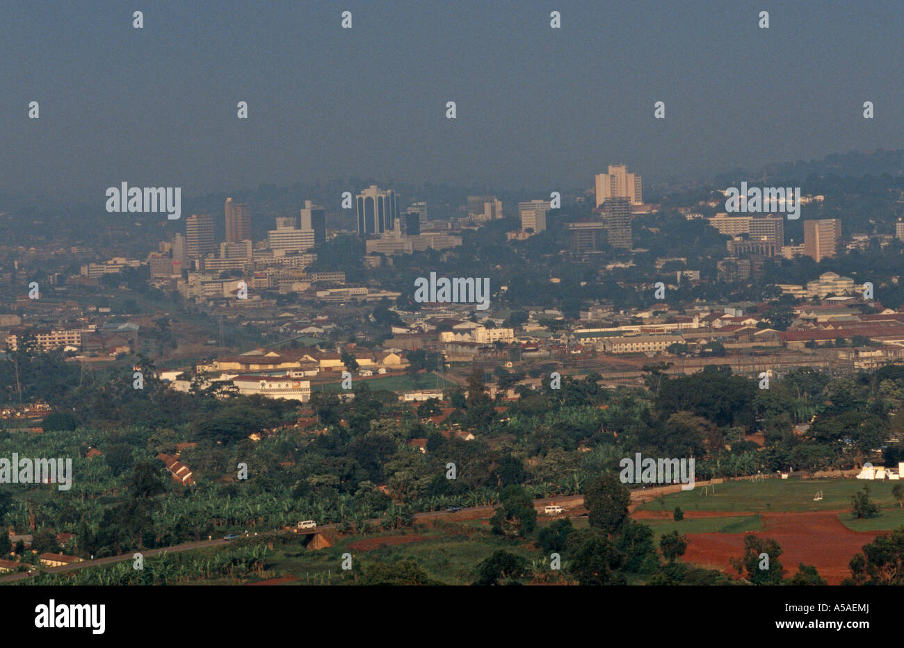 A view of the Kampala the capital city of Uganda Stock Photo - Alamy