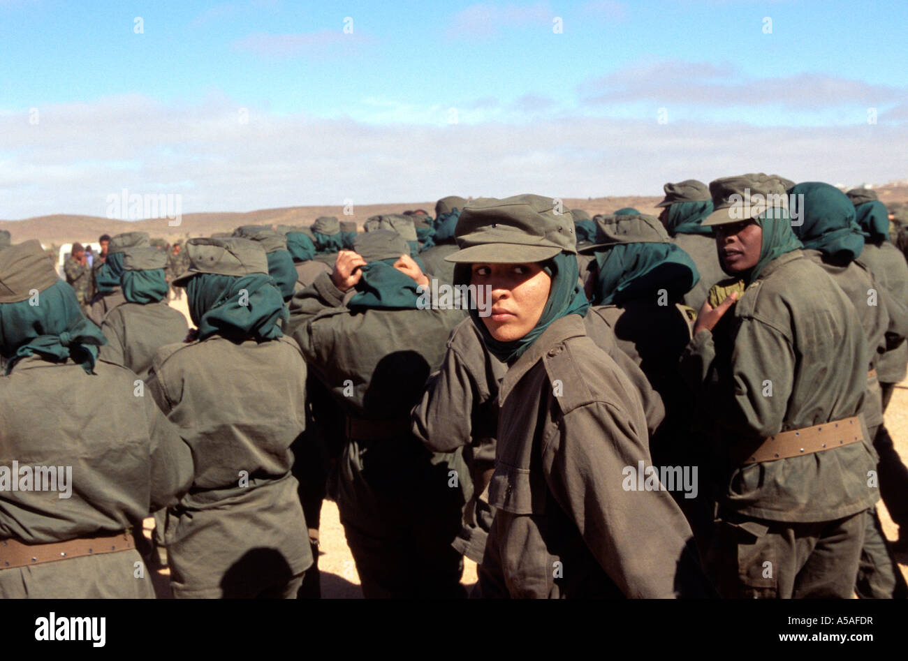 Female polisario fighters hi-res stock photography and images - Alamy