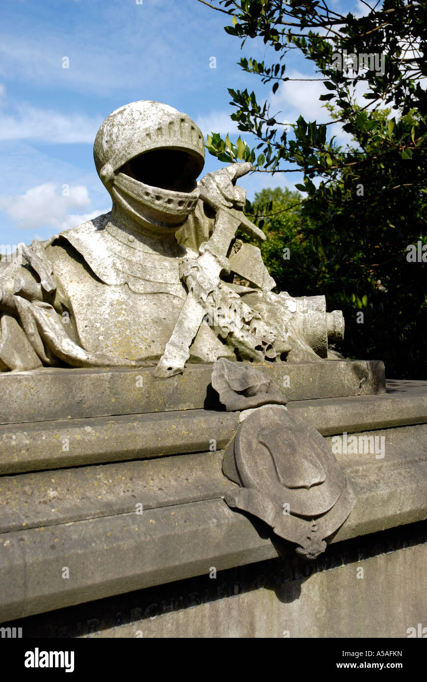 Military gravestone in Kensal Green Cemetery London Stock Photo - Alamy