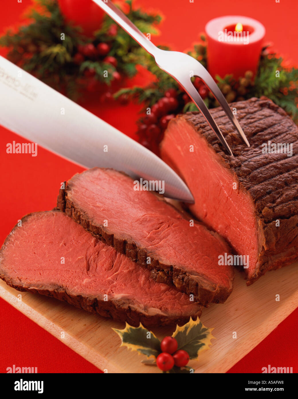 Roast Beef close up Stock Photo - Alamy