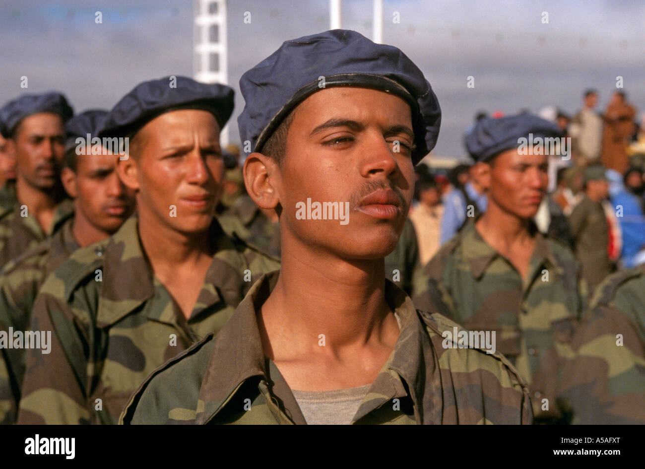 Polisario soldiers in Western Algeria Stock Photo - Alamy