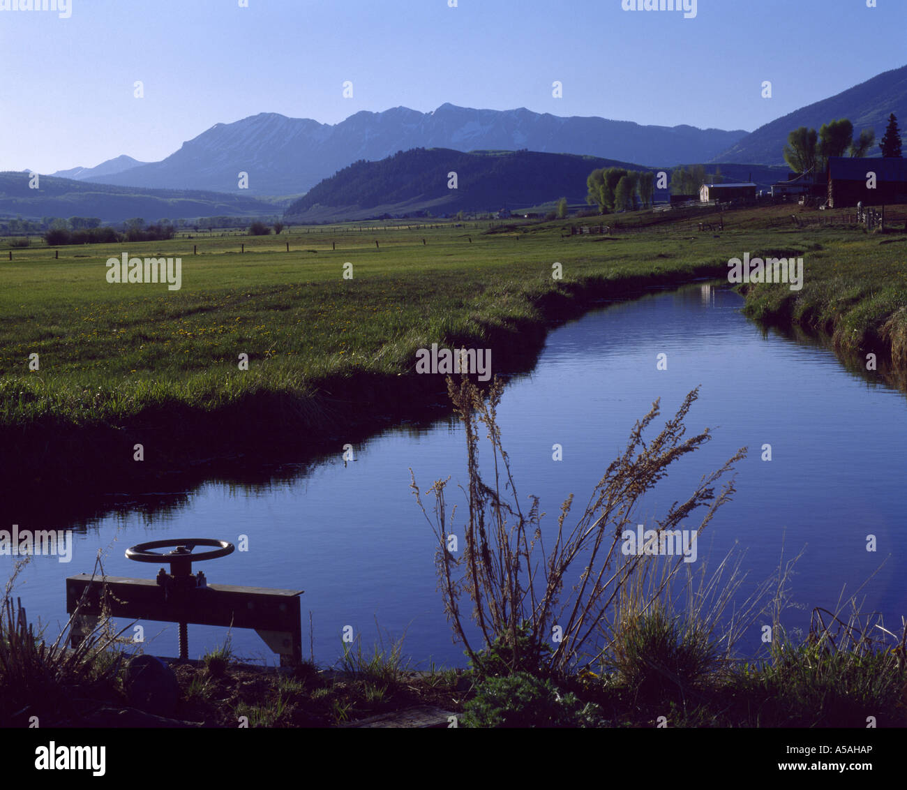 IRRIGATION DITCH COLORADO Stock Photo - Alamy