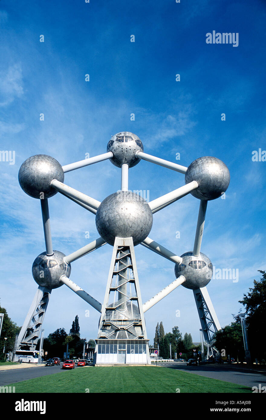 The Atomium structure in Brussels Belgium Stock Photo - Alamy