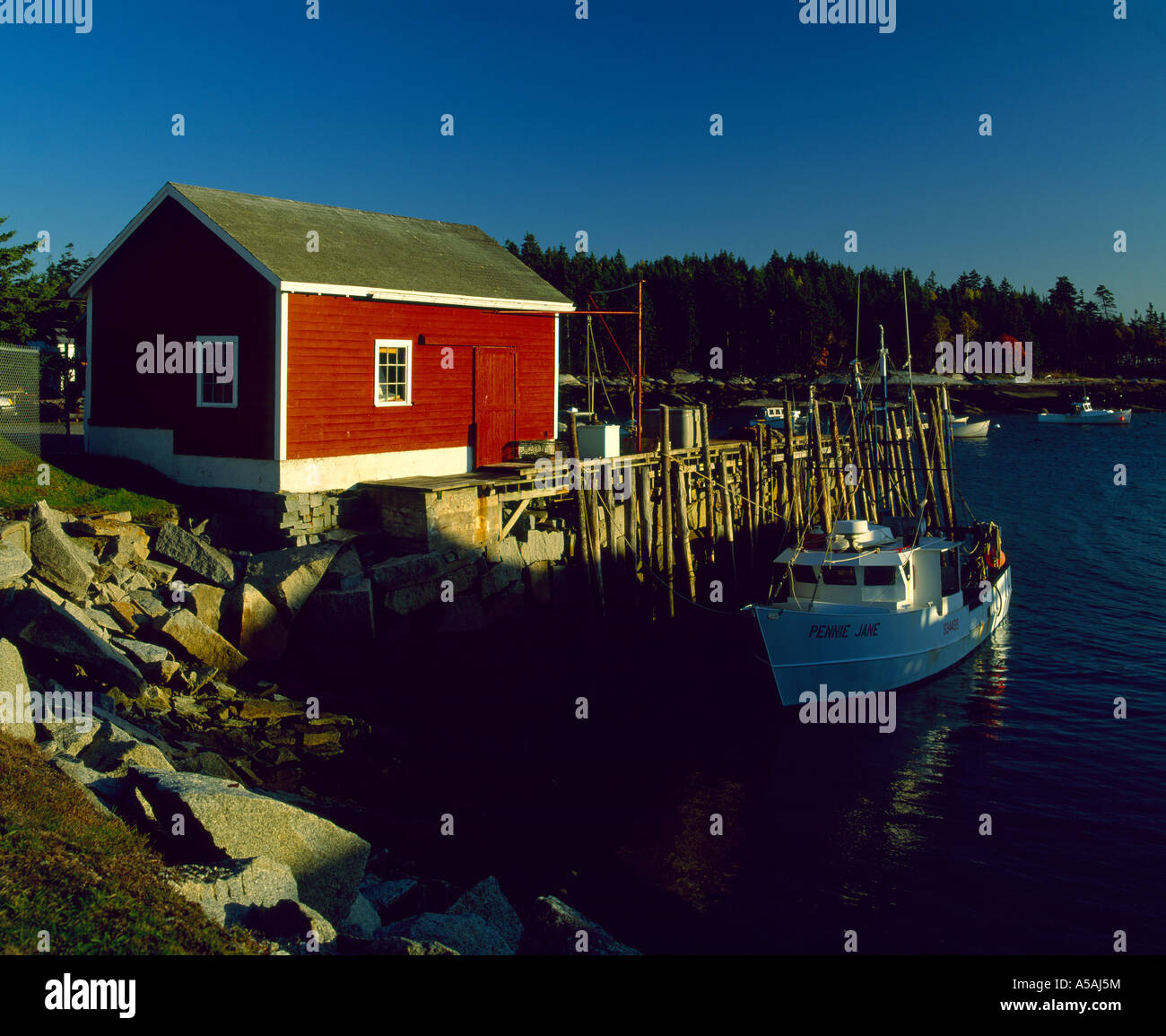 PORT CLYDE HARBOR / MAINE Stock Photo - Alamy
