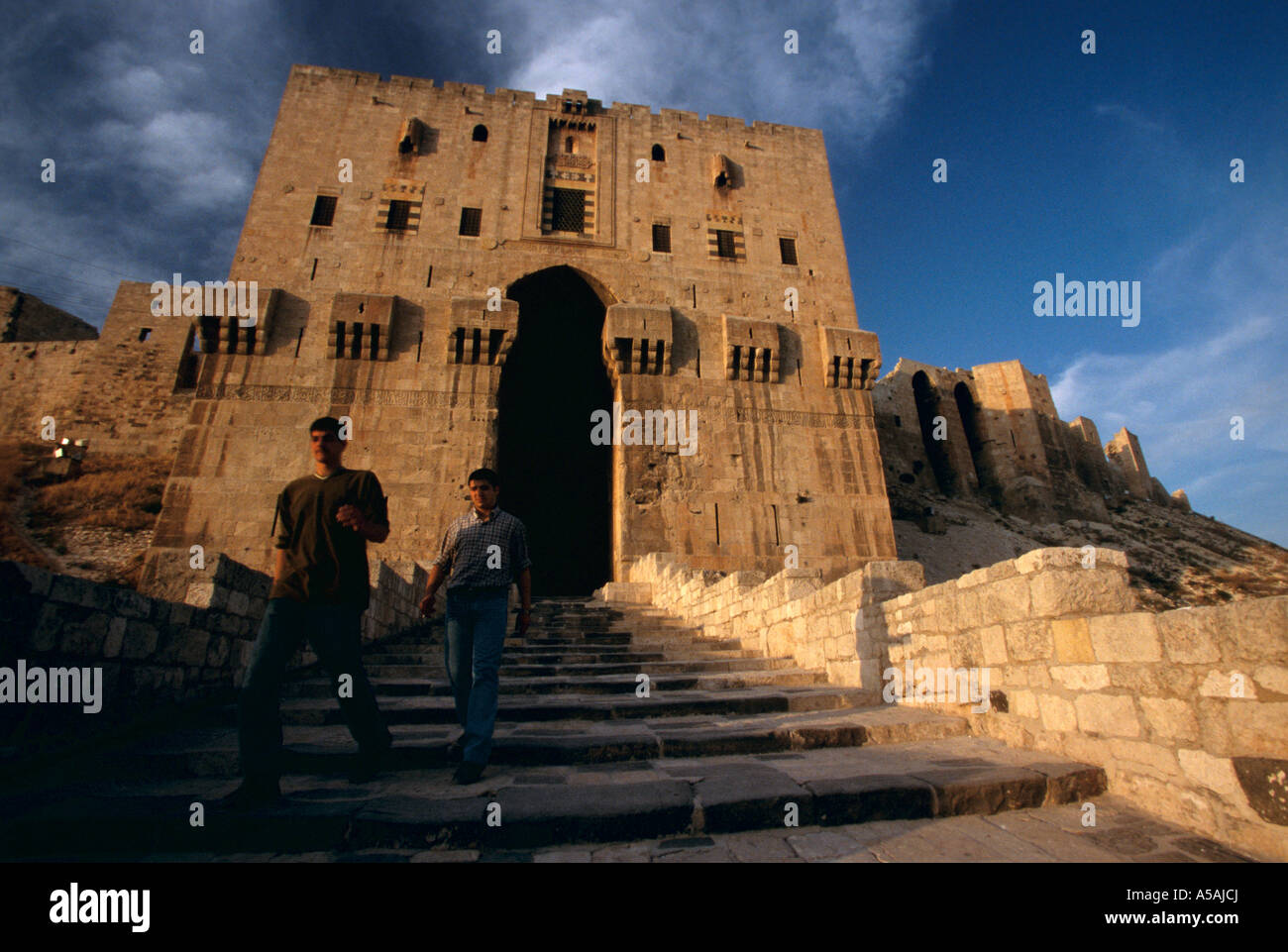 A view of the Aleppo Citadel Syria Stock Photo - Alamy