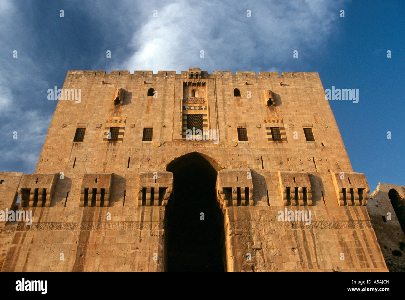 A view of the Aleppo Citadel Syria Stock Photo - Alamy