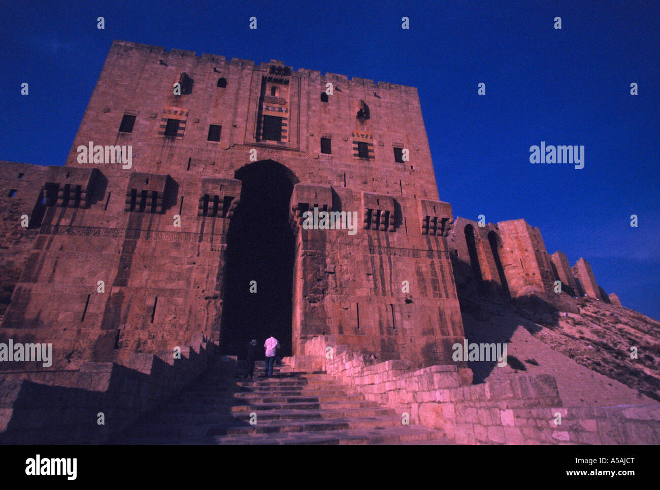 A view of the Aleppo Citadel Syria Stock Photo - Alamy