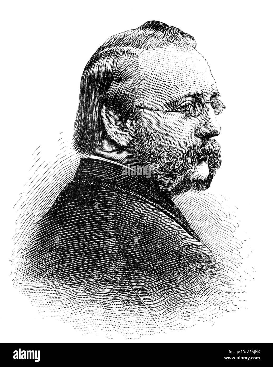 Engraving of musical composer and conductor Joseph Barnby Stock Photo ...