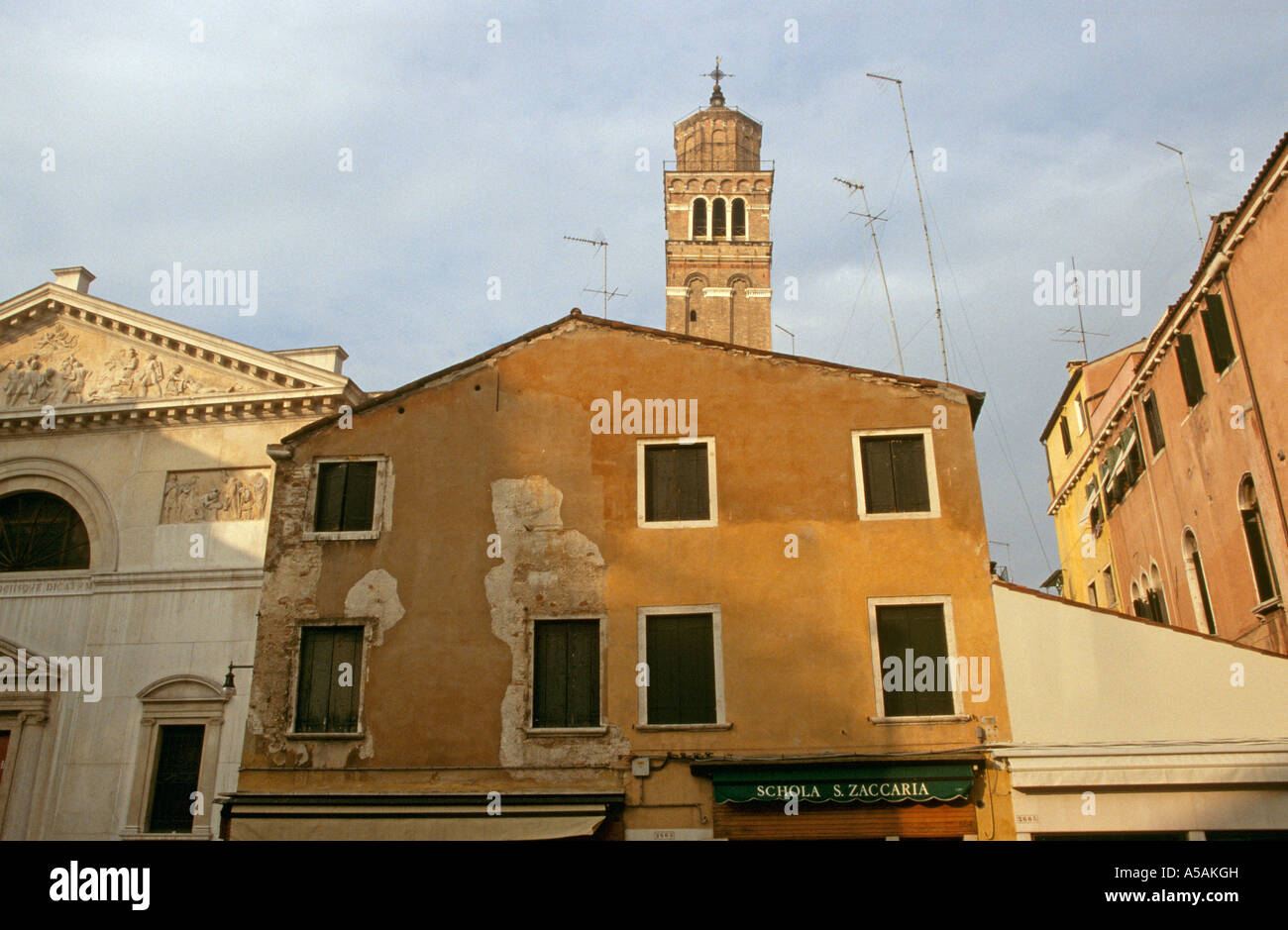 A facade of a building in Venice Italy Stock Photo - Alamy