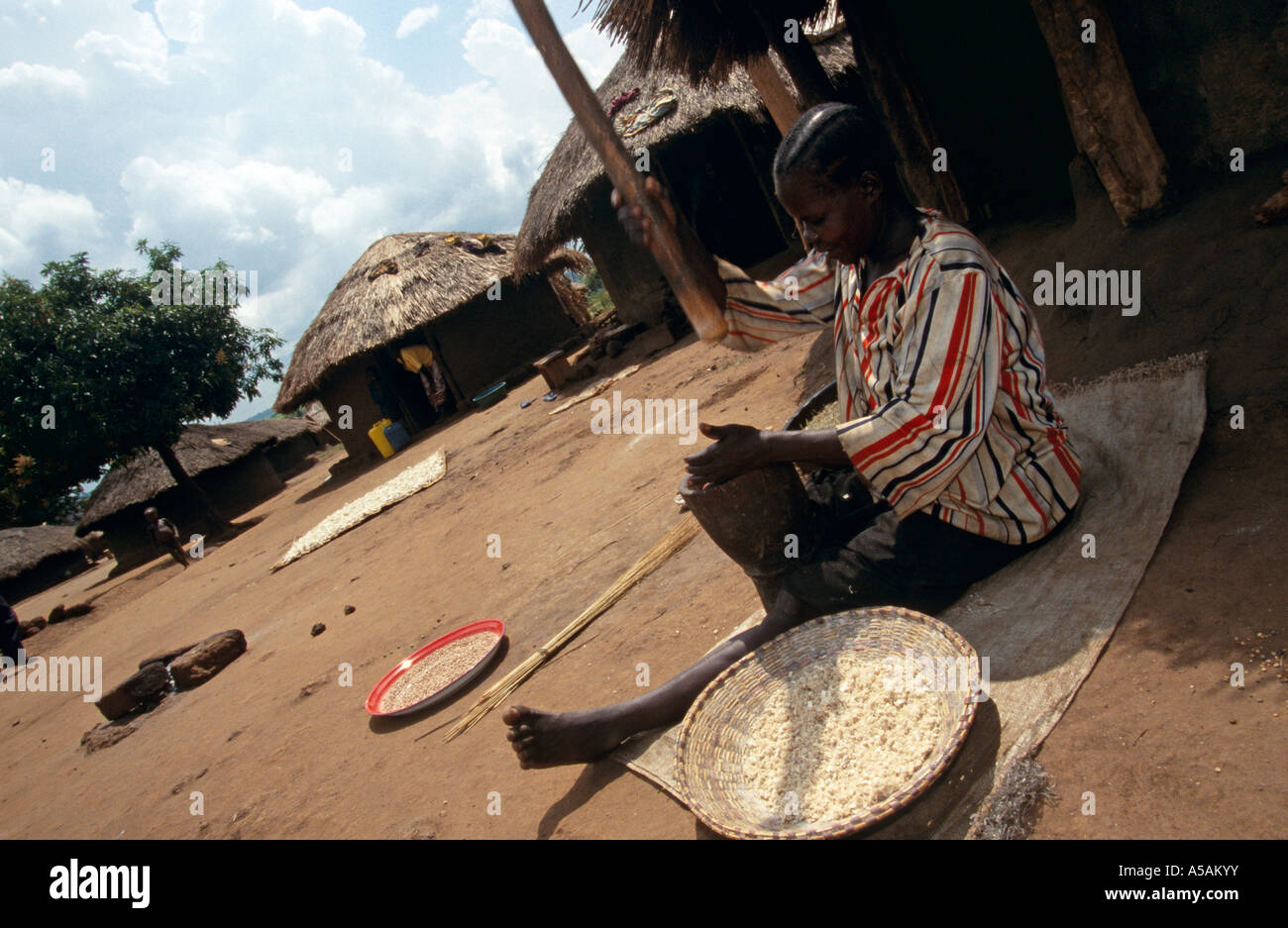 A village scene in Western Algeria Stock Photo - Alamy