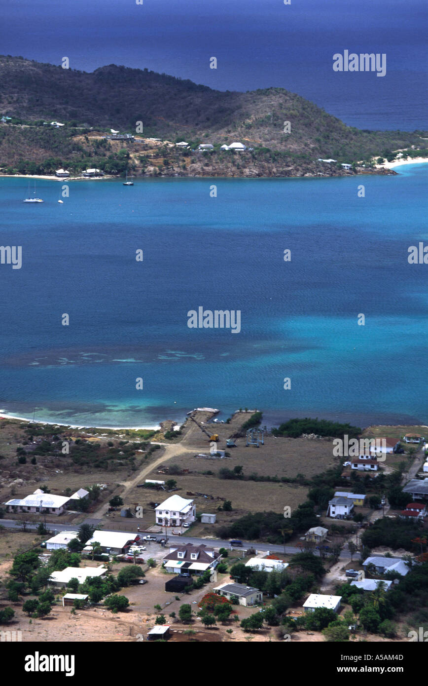 Overlooking a beautiful and peaceful harbor in Antigua Stock Photo - Alamy
