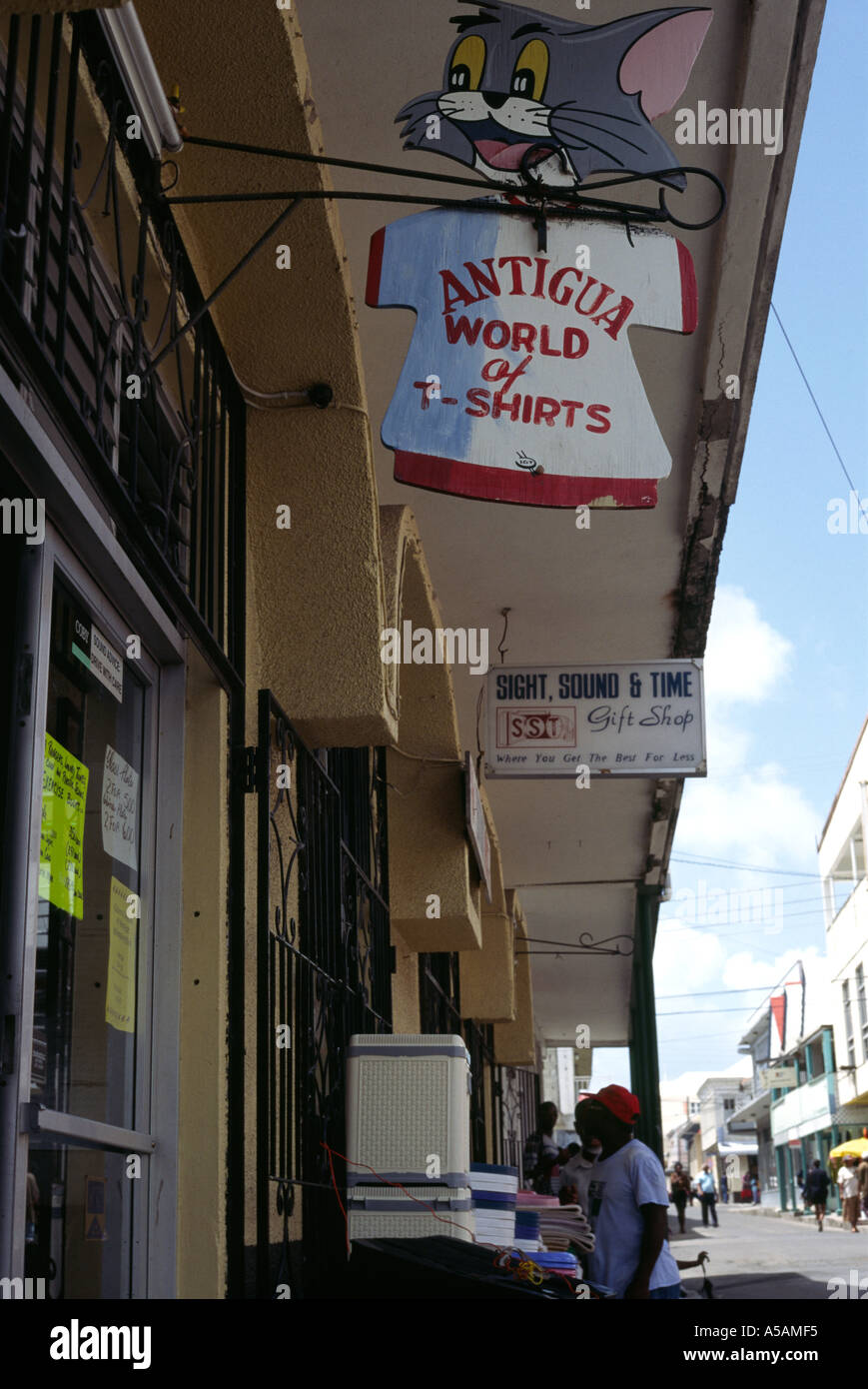 Shopping st john in antigua hi-res stock photography and images - Alamy