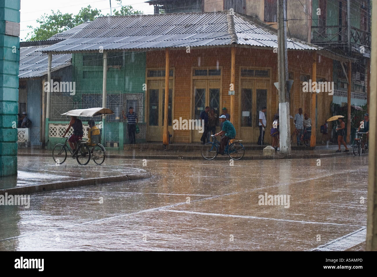 Street scene Banes Cuba Stock Photo - Alamy
