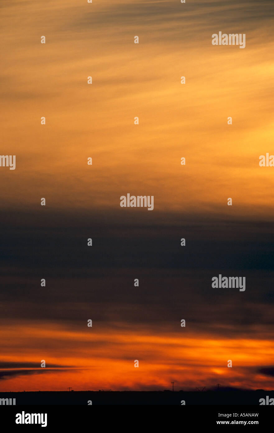 Sun setting in Malawi Africa Stock Photo - Alamy