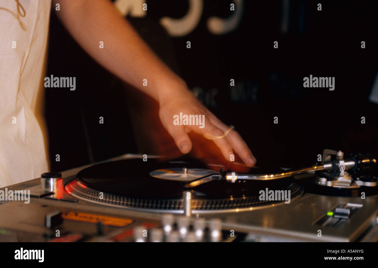 A DJ playing at the Bassline club in Johannesburg South Africa Stock ...