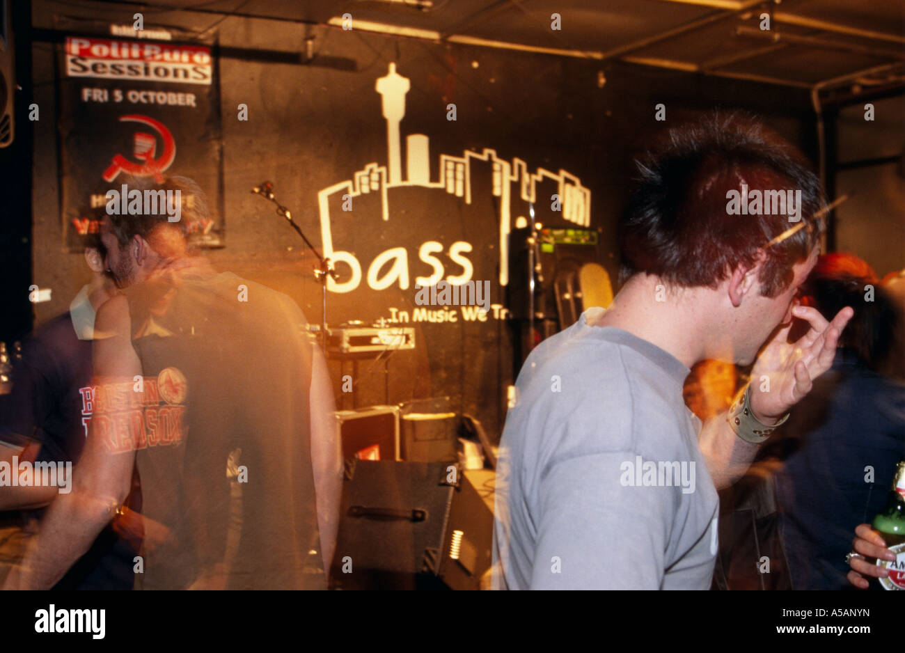 A band at the Bassline music club in Johannesburg South Africa Stock ...