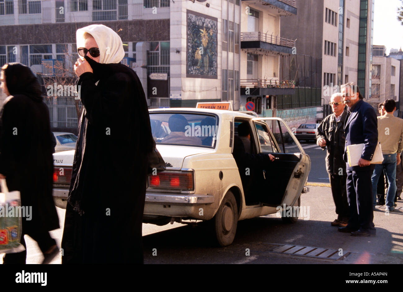 A street scene in Teheran Iran Stock Photo - Alamy