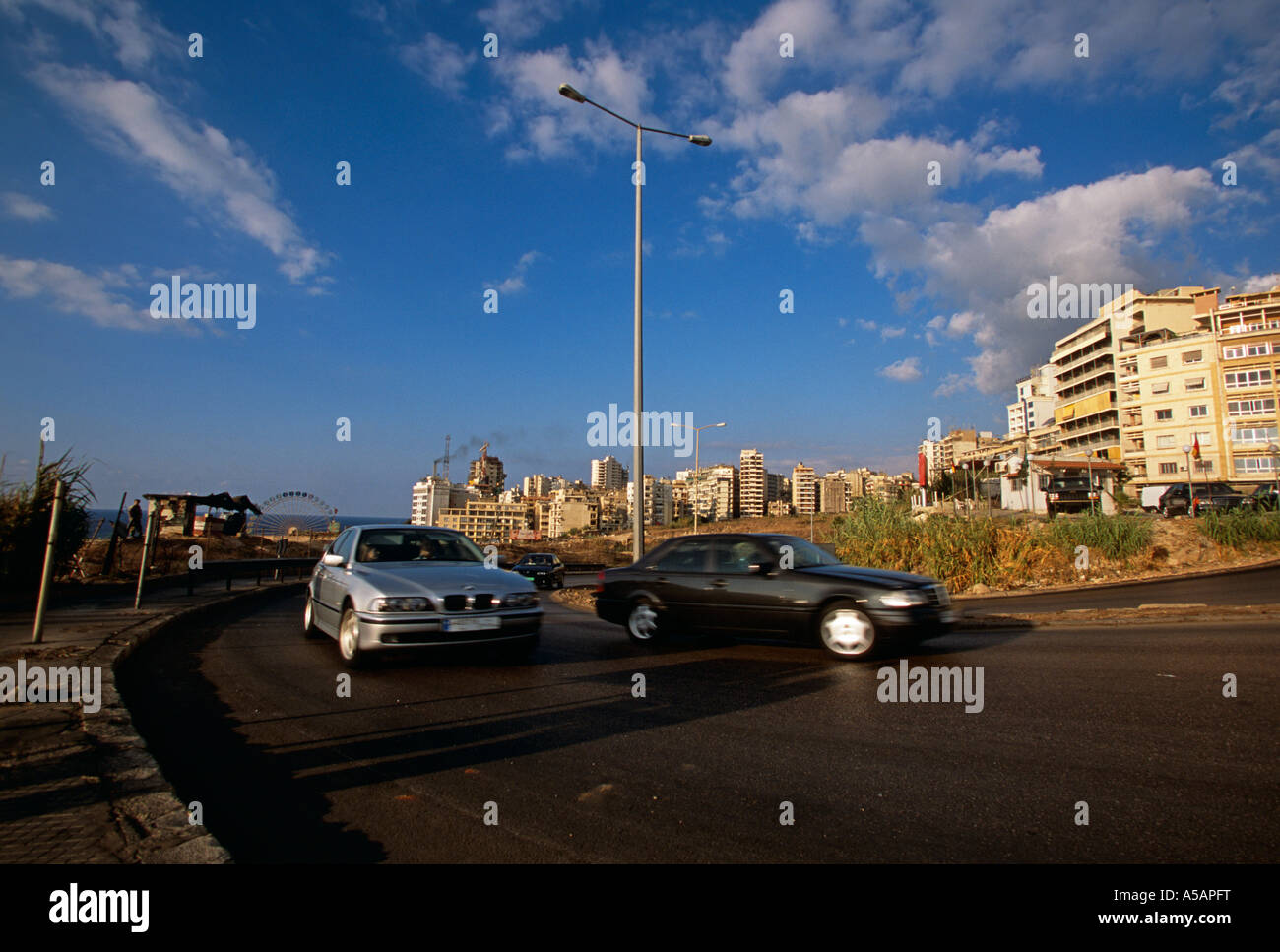 Car traffic in Beirut Lebanon Stock Photo - Alamy
