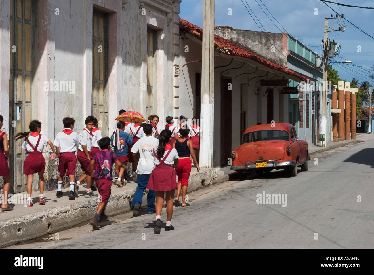 School kids in Gibara Cuba Stock Photo - Alamy