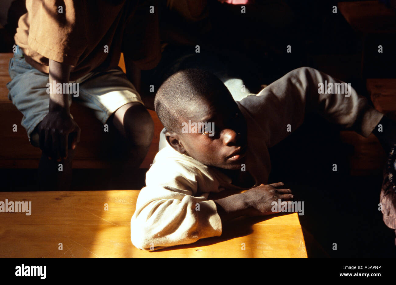 Students in a classroom as a part of education projects Rwanda Stock ...