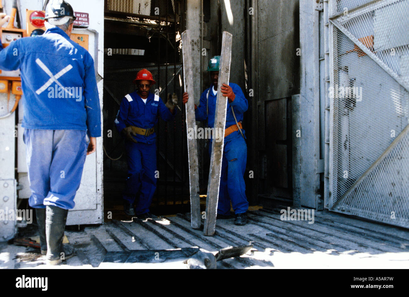Miners at work in South Africa Stock Photo - Alamy