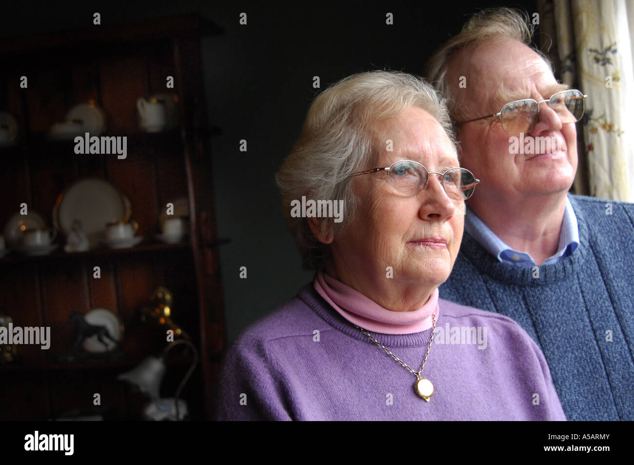 British pensioners in London UK, together looking forward to a happy ...