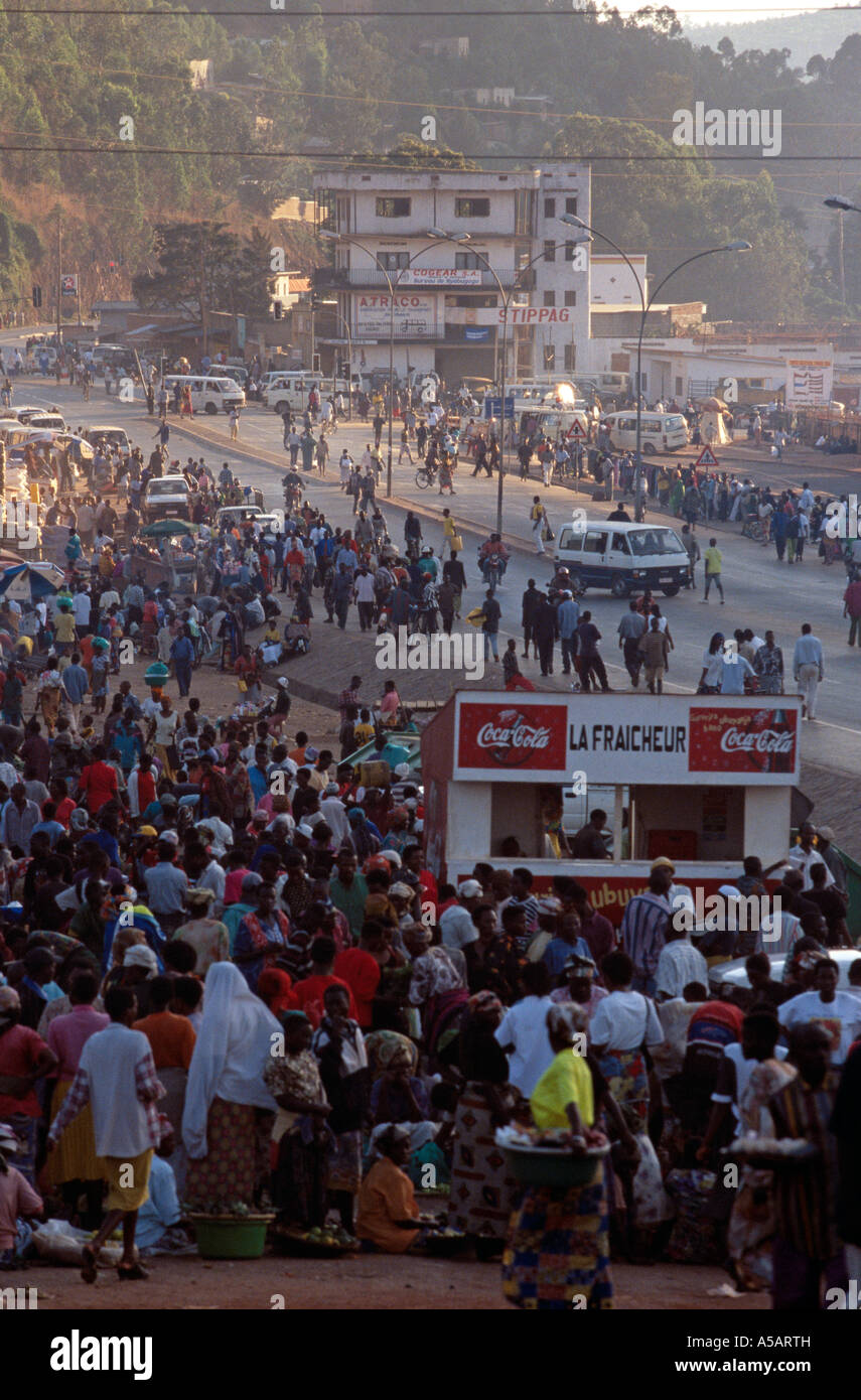 Huge crowd of people in Uganda Africa Stock Photo - Alamy