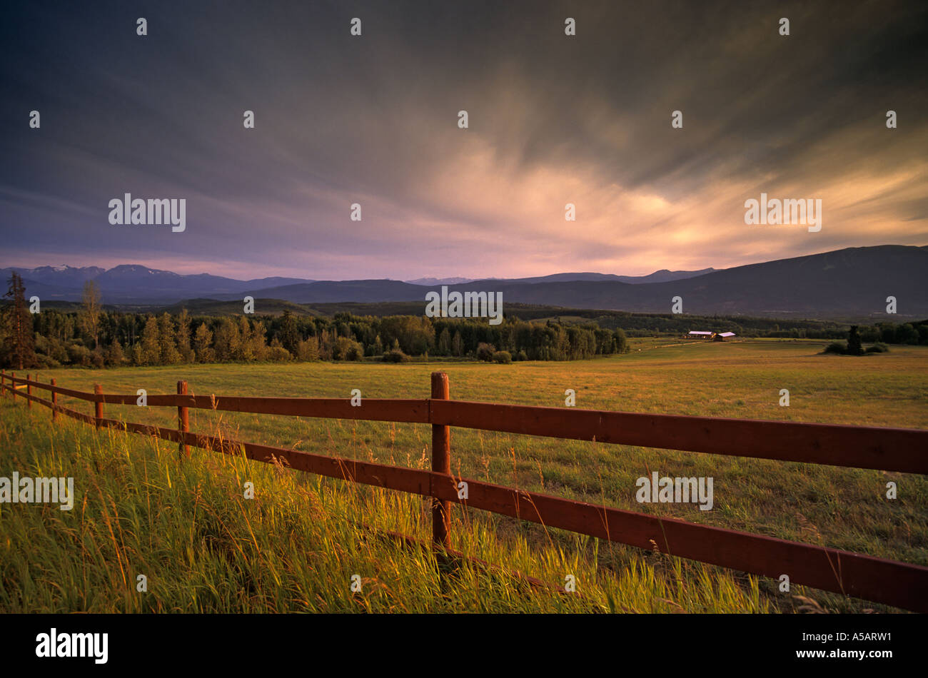 Rural scene Bulkley Valley British Columbia Stock Photo - Alamy
