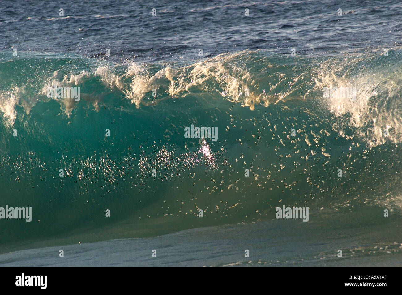 breaking ocean wave Stock Photo - Alamy